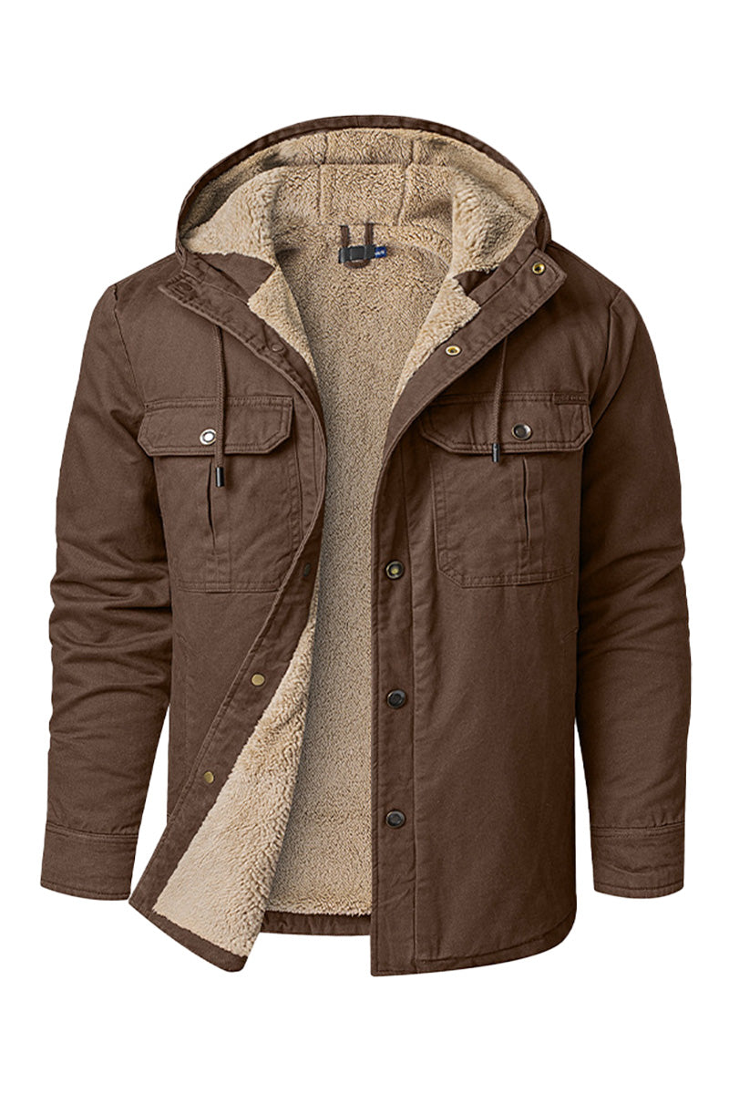 Sherpa-lined Cotton 2-in-1 Jacket - Marcus Store