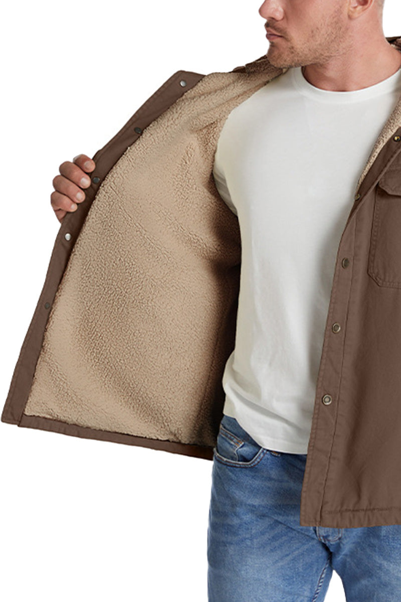 Sherpa-lined Cotton 2-in-1 Jacket - Marcus Store