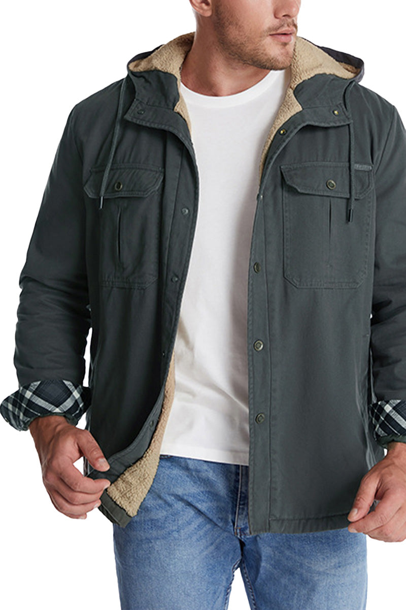Sherpa-lined Cotton 2-in-1 Jacket - Marcus Store