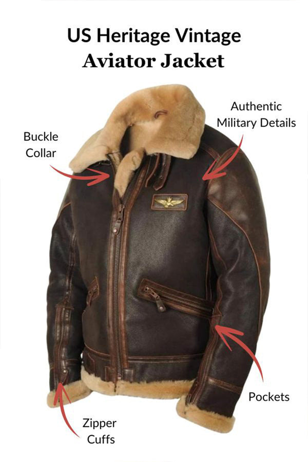 US Heritage Vintage Aviator Jacket - Marcus Store