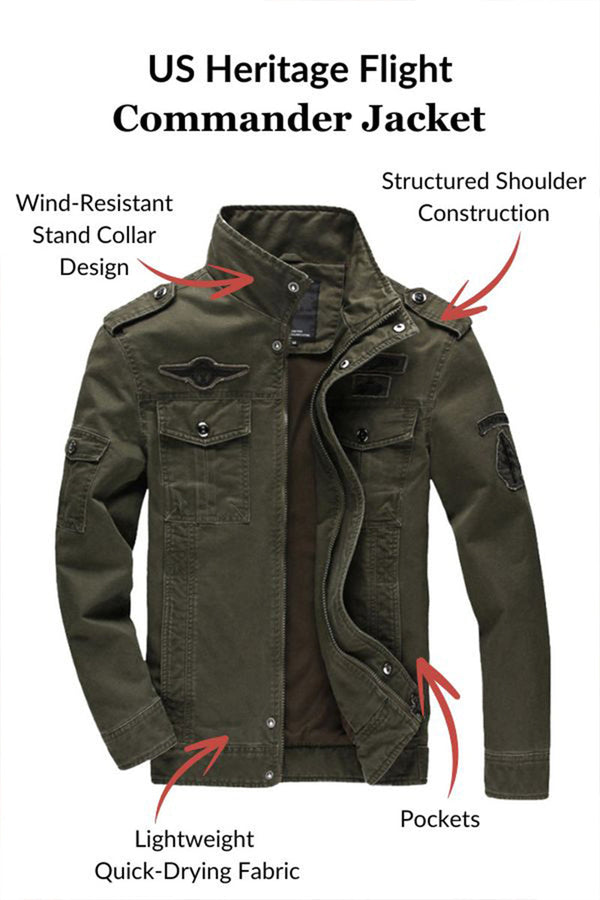 US Heritage Flight Commander Jacket | Men's Jacket– Marcus Store