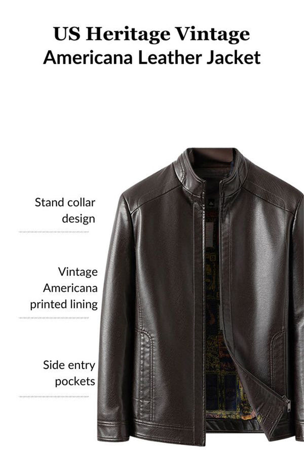 US Heritage Vintage Americana Leather Jacket | Men's Jacket– Marcus Store