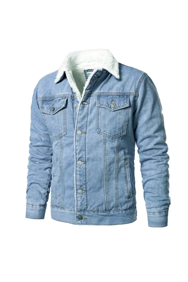 Maverick Sherpa Denim Jacket - Marcus Store