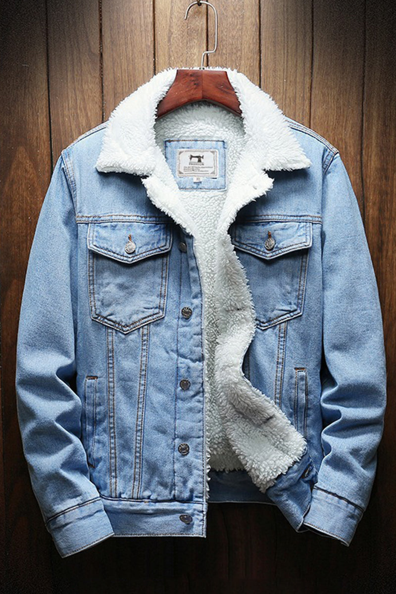Maverick Sherpa Denim Jacket - Marcus Store