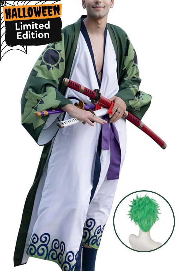 Green Swordsman Complete Costume Set | Men's Jacket– Marcus Store
